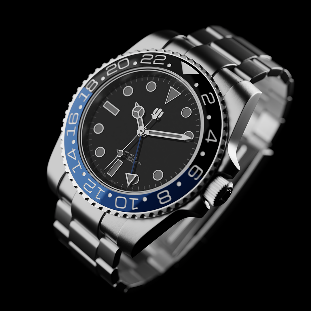 GMT 3D Watch Animation | Saadi Artworks Solution